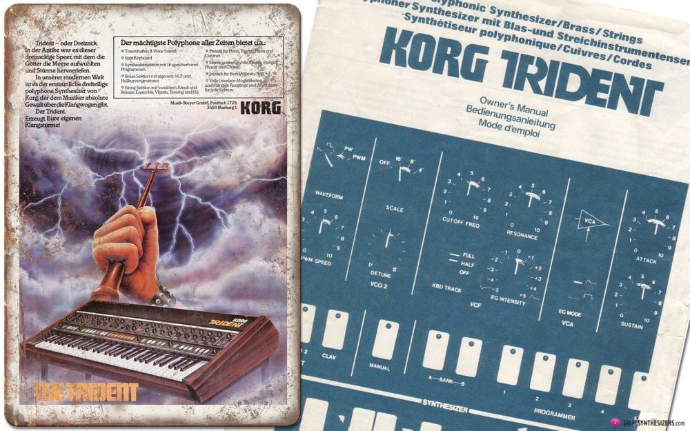 Korg Trident - a classic 8-voice string synthesizer - GreatSynthesizers